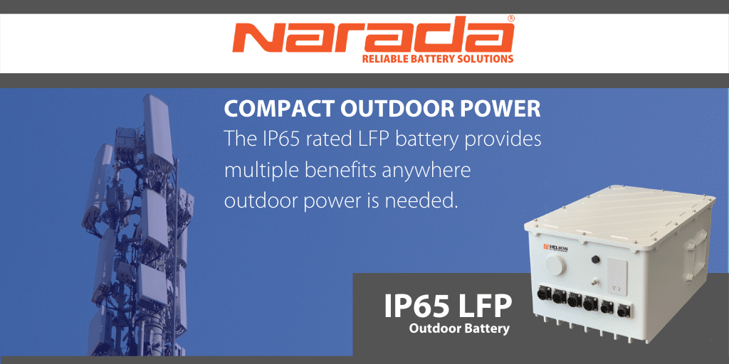 HELiIon FEN 4850- IP65 48V LFP Outdoor Telecom Battery